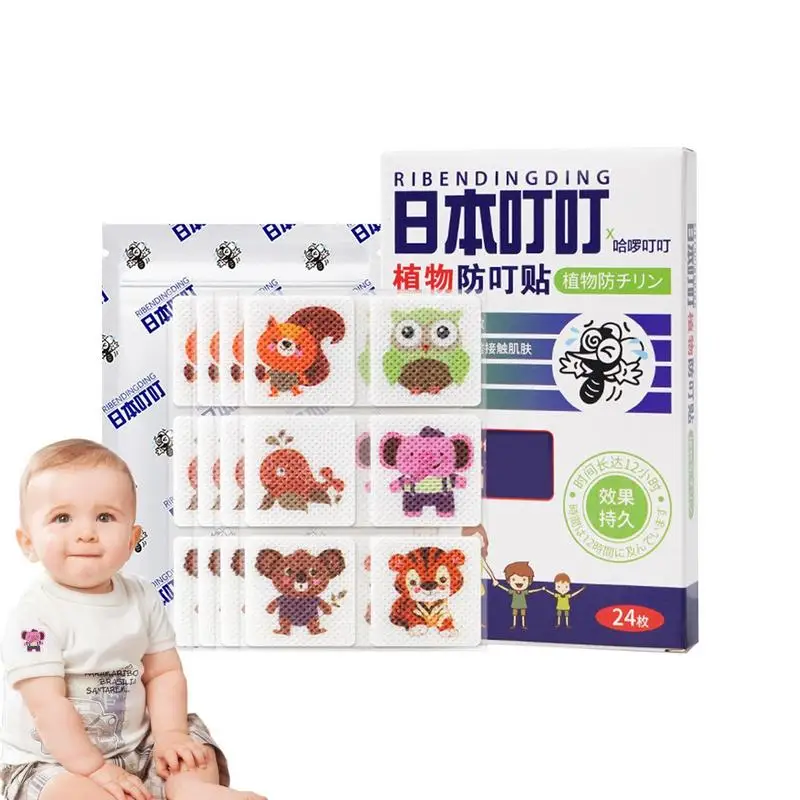 Anti-Bite-Sticker-For-Kids-24Pcs-Animal-Stickers-Cute-Patches-Indoor ...