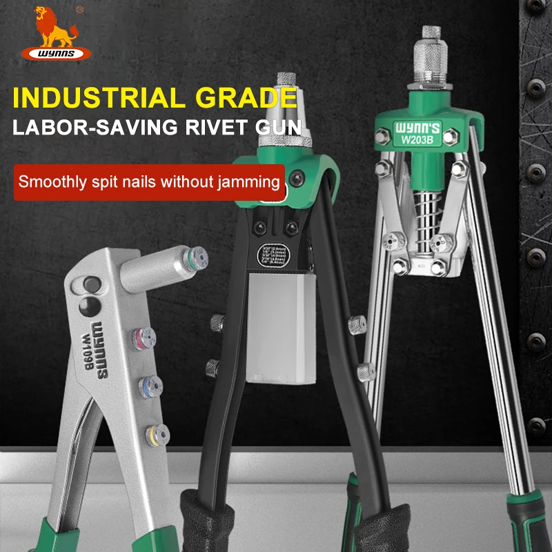 WYN-S-Heavy-Rivet-Nut-Gun-Manual-Rivet-Setter-Kit-360-cabe-a-girat-ria ...