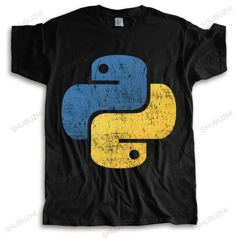Vintage-Python-T-Shirt-for-Men-Fashion-Cotton-T-Shirt-Distressed ...