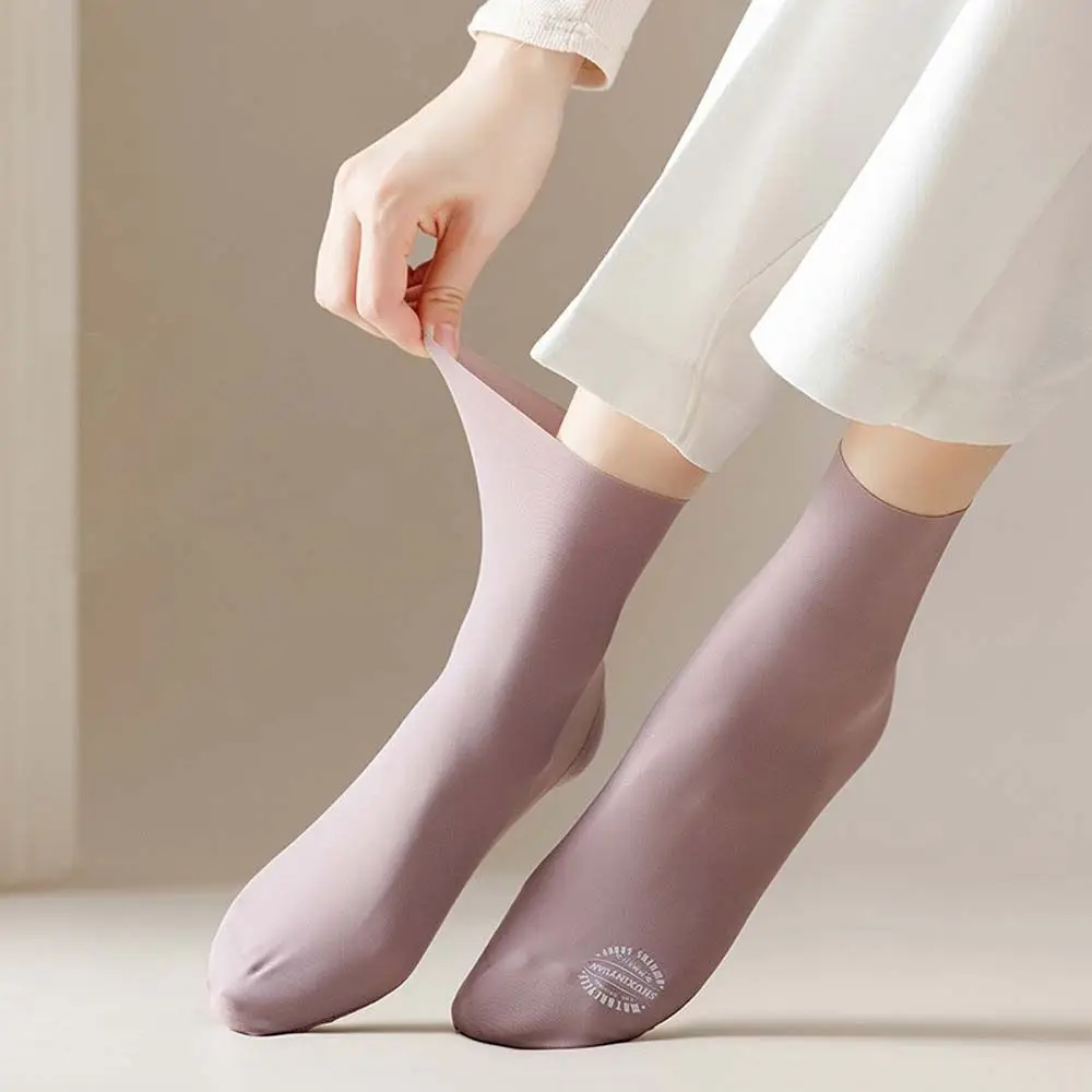Calcetines-de-tubo-de-seda-de-hielo-para-mujer-medias-cortas-de ...