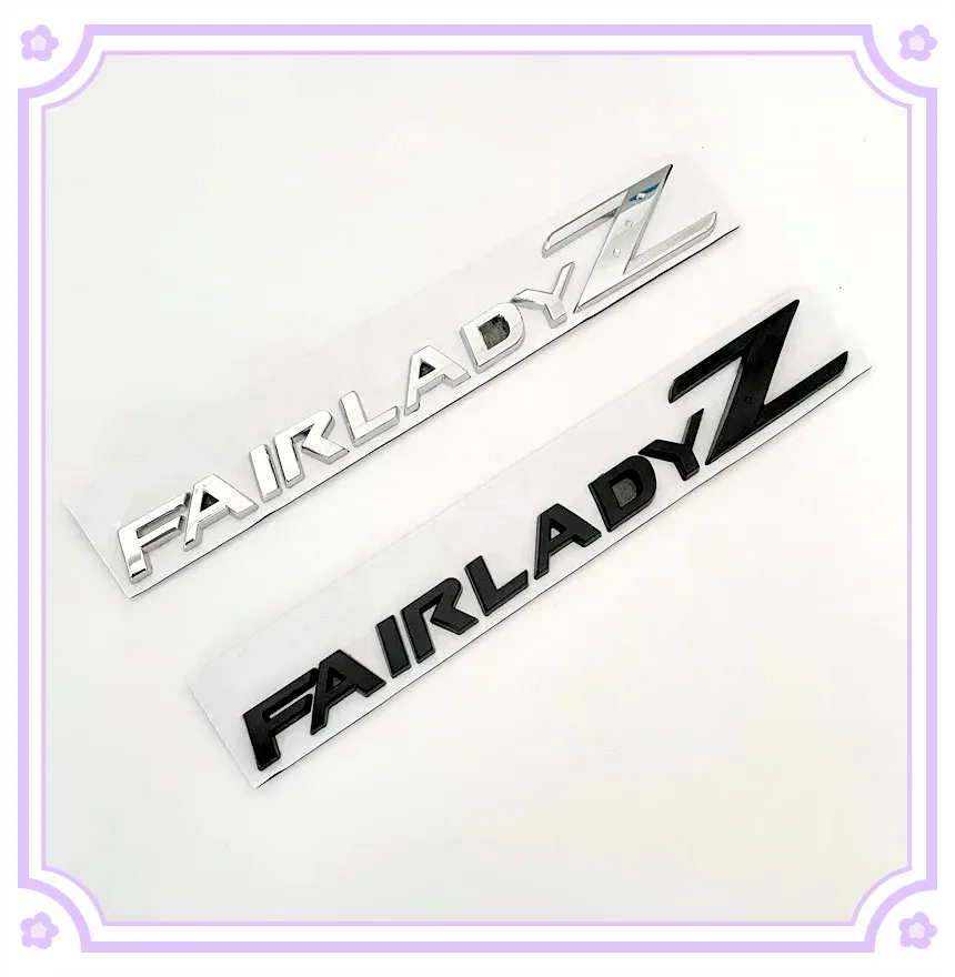 New 3D Metal Fairlady Z Logo Letters Badge Car Trunk Sticker For Nissan ...