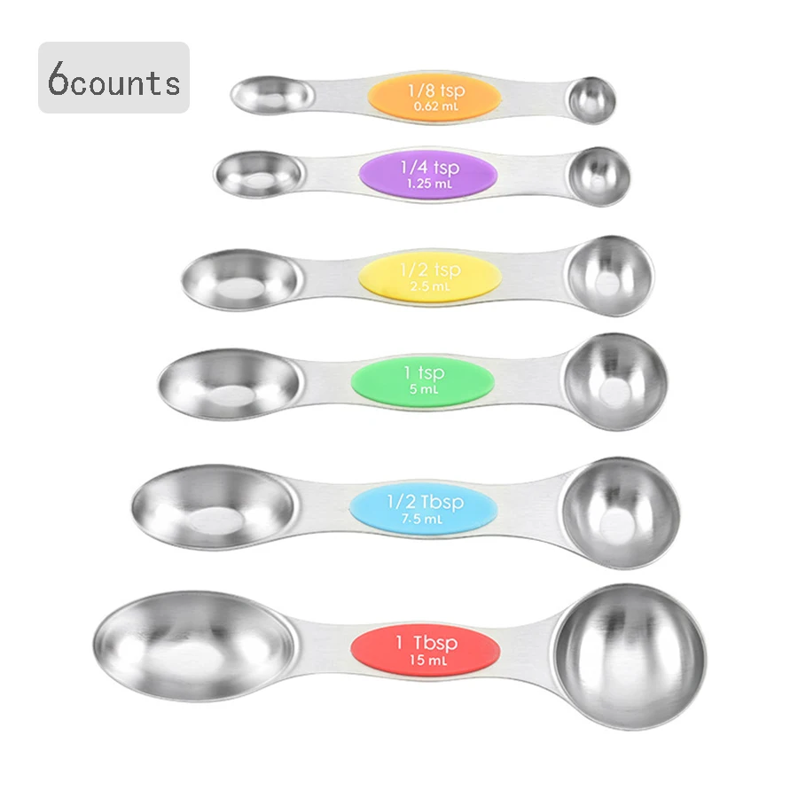 Double-ended measuring spoons Spice spoons Baking scales Magnetic ...