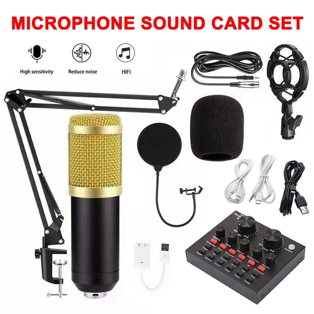 BM800-V8-Sound-Card-Set-Professional-Audio-Condenser-Mic-Studio-Singing ...