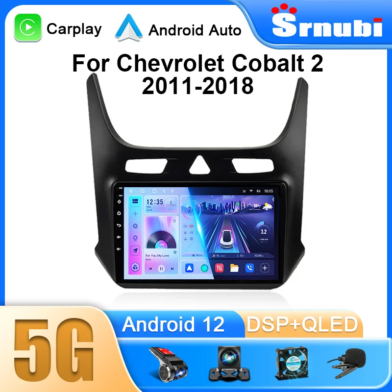 Srnubi Android 12 Car Radio for Chevrolet Cobalt 2 2011-2018 Multimedia ...