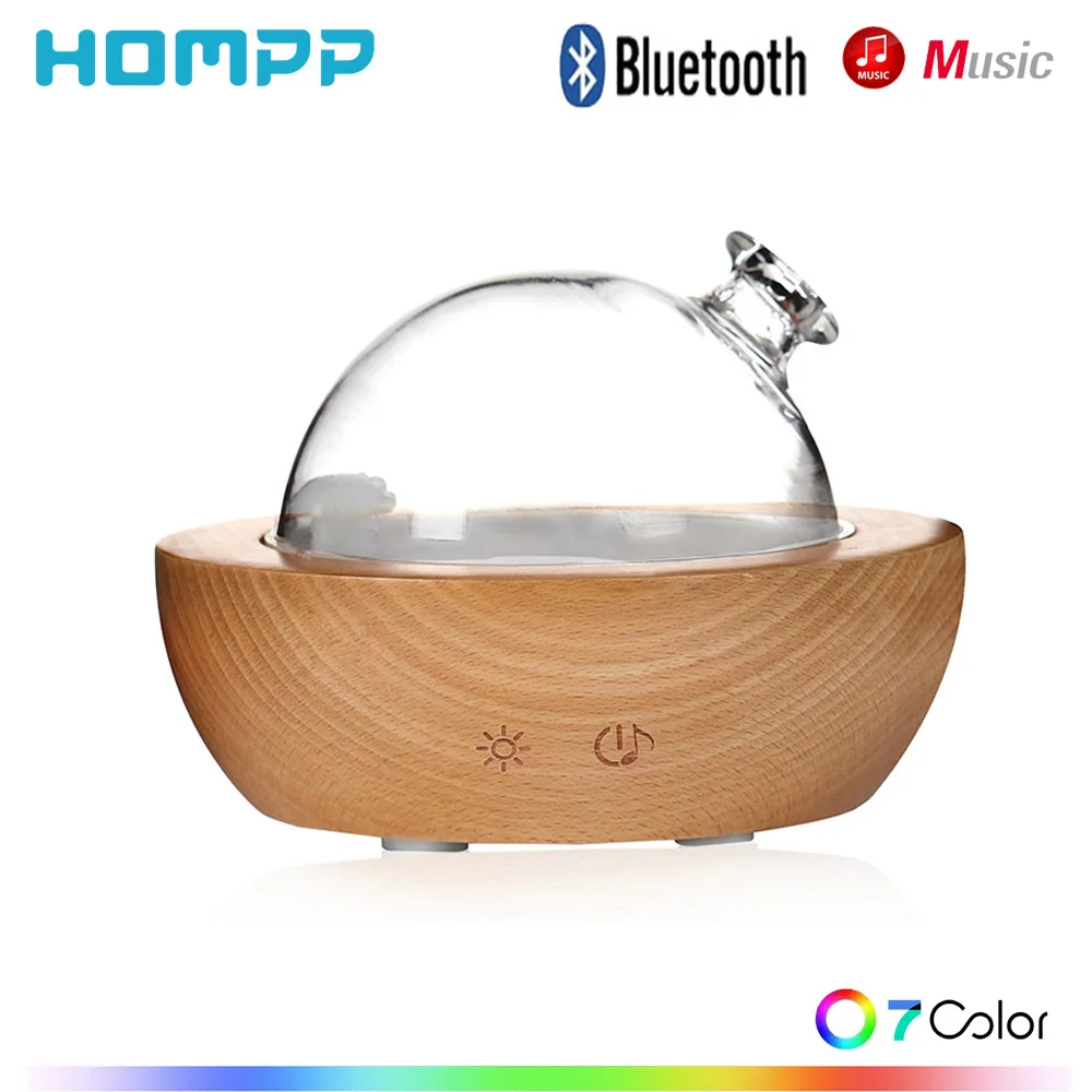Wood Humidifier Diffuser 150ml Bluetooth | Aromatherapy Humidifiers ...