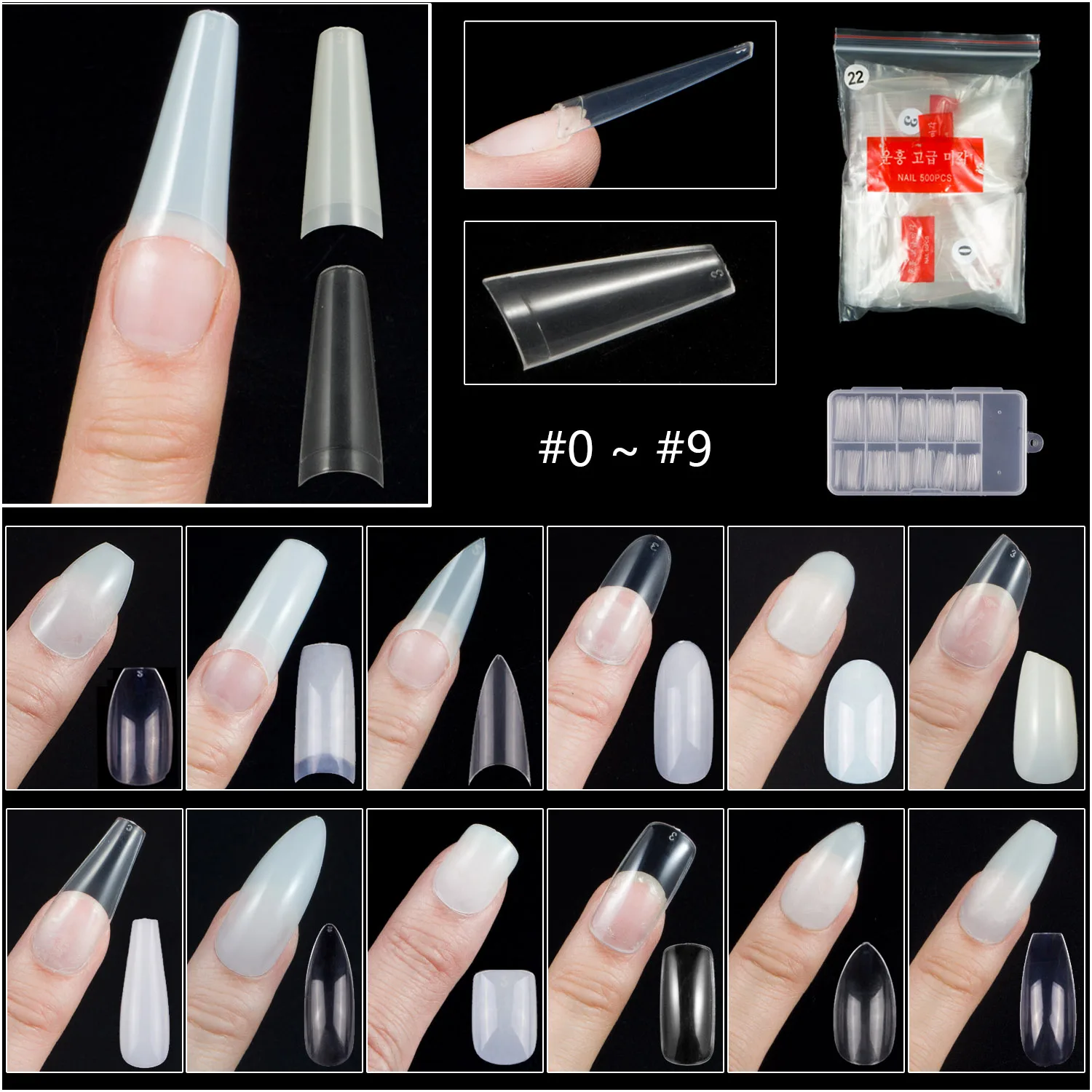 Square Tip Stiletto Nails
