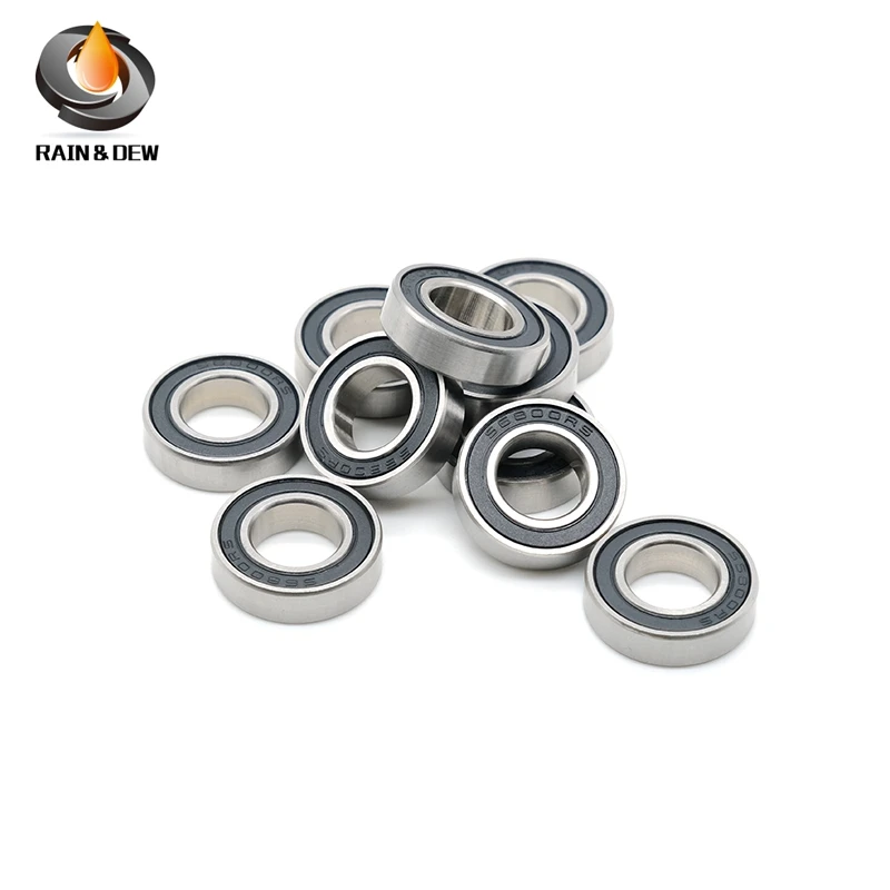 6800-2RS-Bearing-10x19x5-mm-ABEC-7-6Pcs-10-19-5-6800RS-Metric-Thin ...