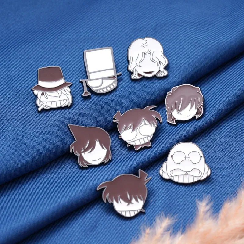 Detective-Conan-Anime-Accessories-Badge-Kudou-Shinichi-Mouri-Ran-Furuya ...