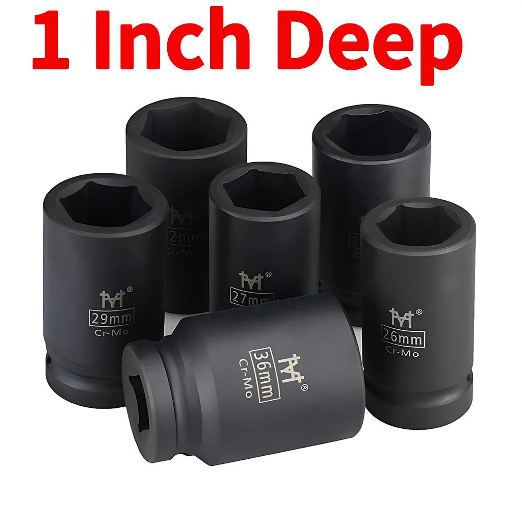 1-Inch-Drive-Deep-Impact-Sockets-Metric-Sizes-17mm-to-46mm-88mm-Length ...