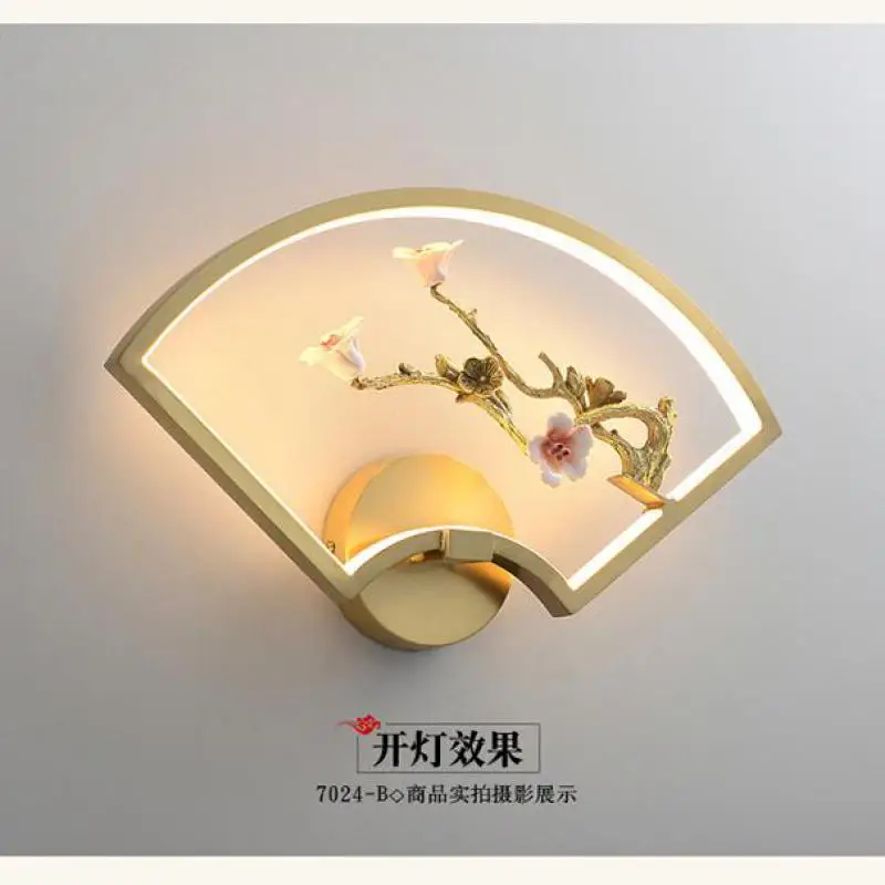 Chinese-Traditional-painting-LED-Wall-Lamp-indoor-copper-garden ...