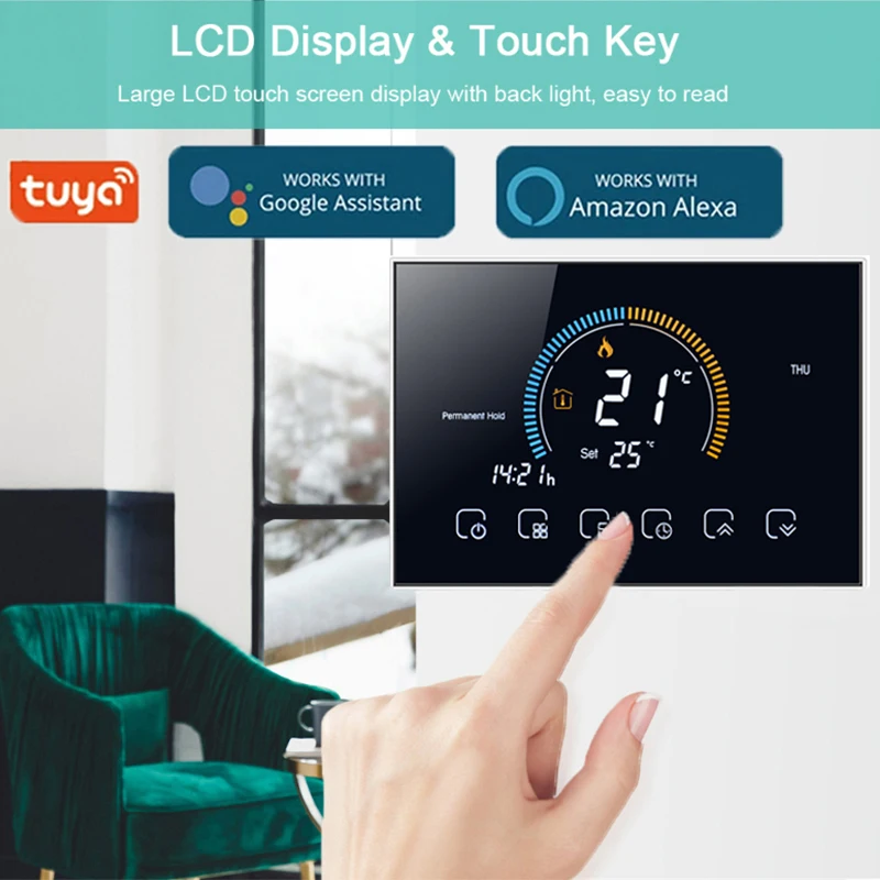 Sell hot Smart home Wifi Thermostat for Electric/Water Floor Heating ...