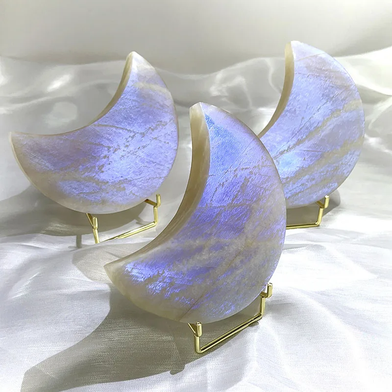 Natural-blue-moonlight-moonstone-moon-decoration-blue-effect-good-shape ...