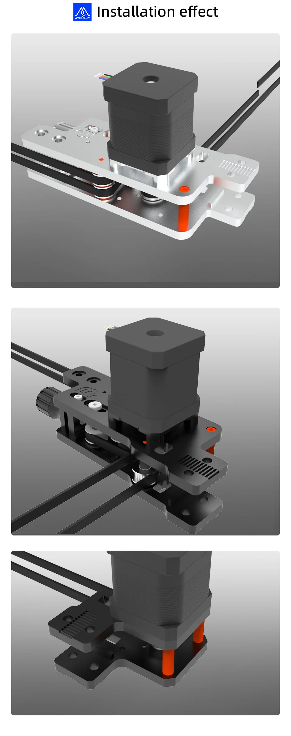 Mellow High-Precision CNC Mammoth-3D Voron 2.4 AWD Mount For DIY 3D ...