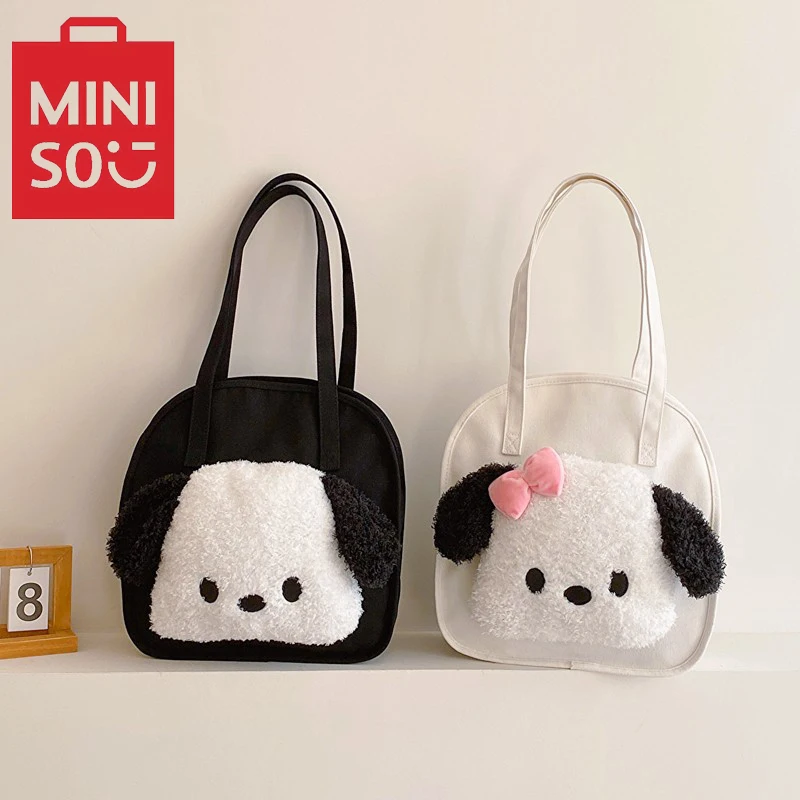 MINISO-Cute-Canvas-Bag-Cartoon-Soft-and-Cute-Pacha-Plush-Handbag ...
