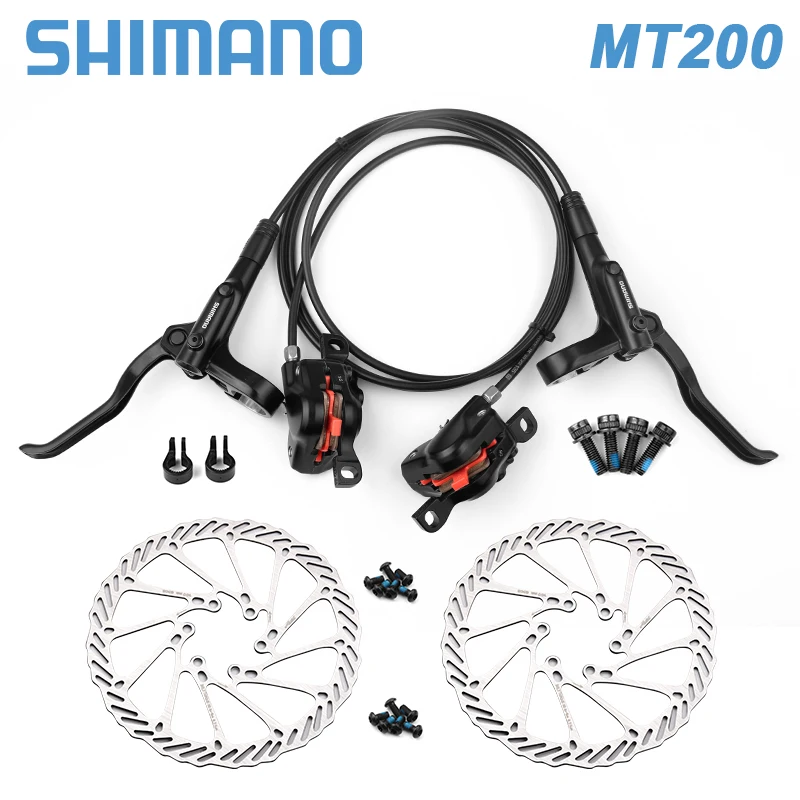 Shimano-BR-BL-MT200-Bicycle-Hydraulic-Brake-160mm-Rotors-MTB-Hydraulic ...