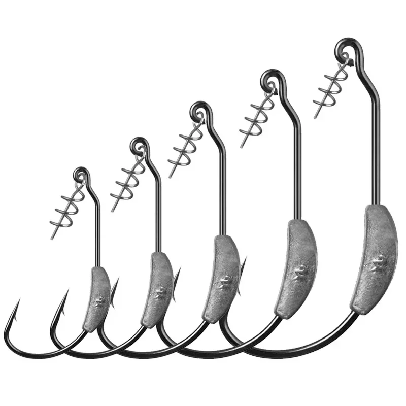 Crank Offset Fishing Hook Fish Hooks Fit for Texas Rigs Fishing Tackle ...