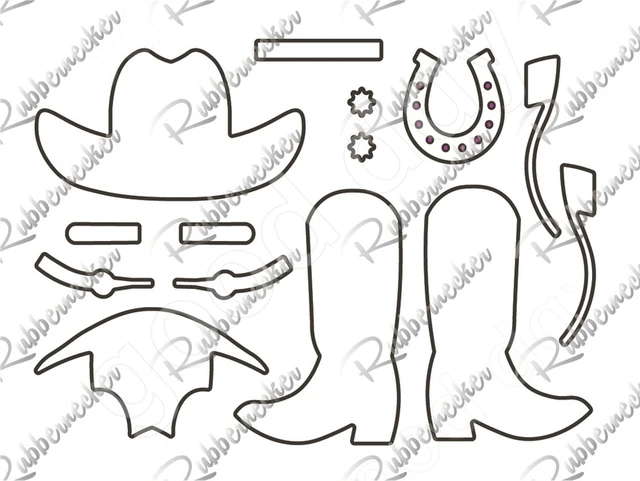 Cowboy Boot Template