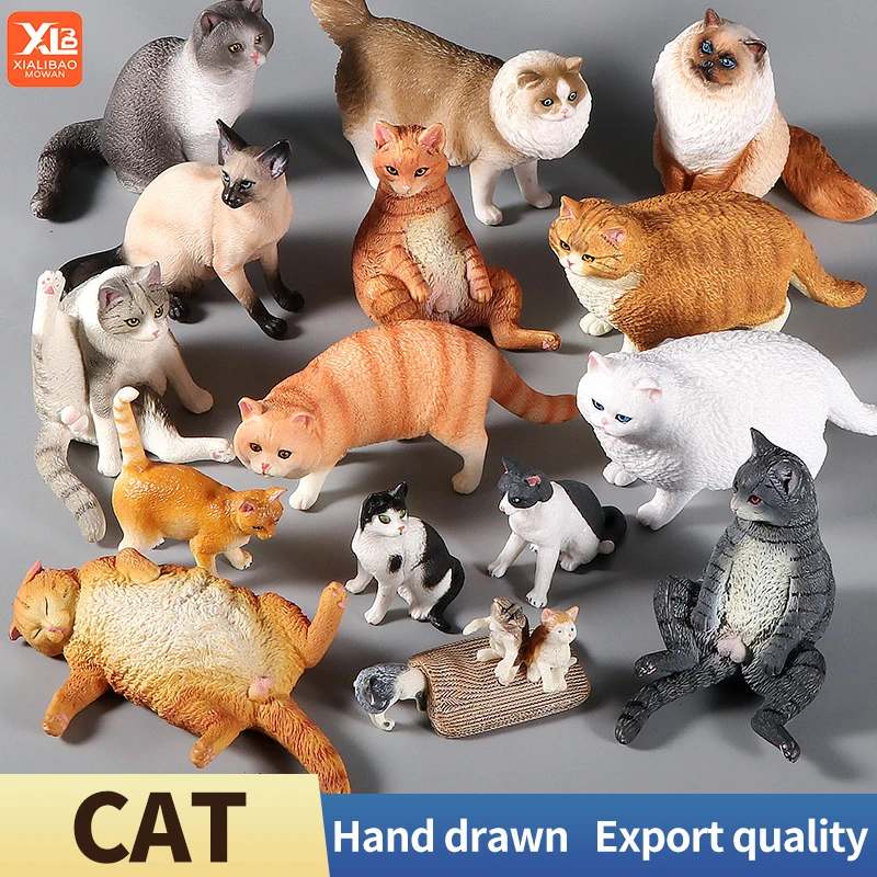 Simulation-Cute-Pet-Cat-Model-Action-Figures-Siamese-Sphynx-Persian ...