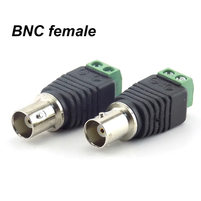 2/5/10pcs 12V DC BNC Male female Connector Coax CAT5 Video Balun ...