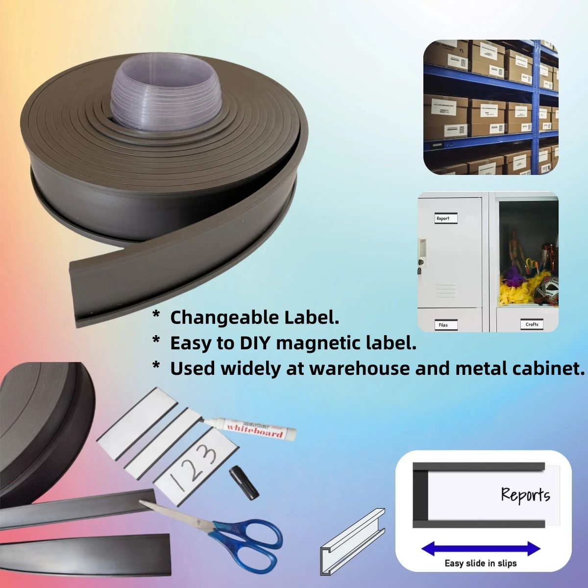 3-Meter-C-Profile-Magnetic-Label-Width-25mm-Magnet-Strip-Ideal-DIY ...