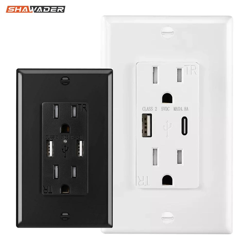 Power Outlet Type Type C Fast Charge | Wall Plug Socket Us Usb C Type ...