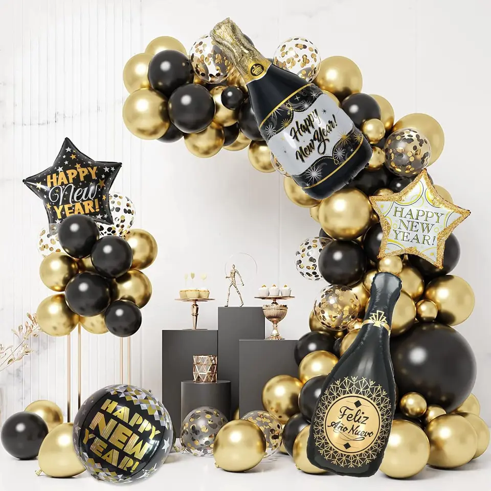 New Years Eve Party Supplie GOER 2026 Foil Number Balloons For 2026 New ...