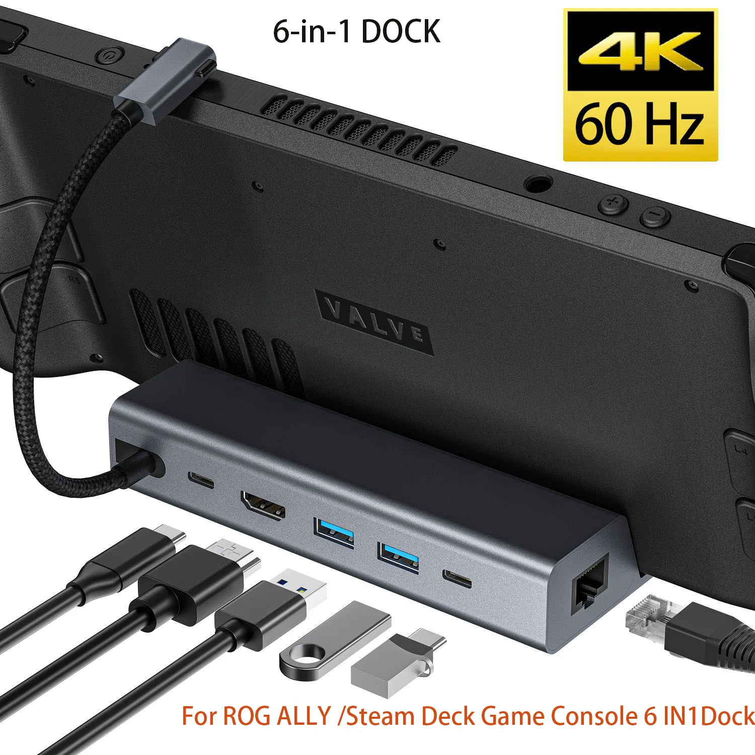 For-ROG-ALLY-6-in-1-Steam-Deck-Game-Console-Dock-Bracket-PD-Charging-4K ...
