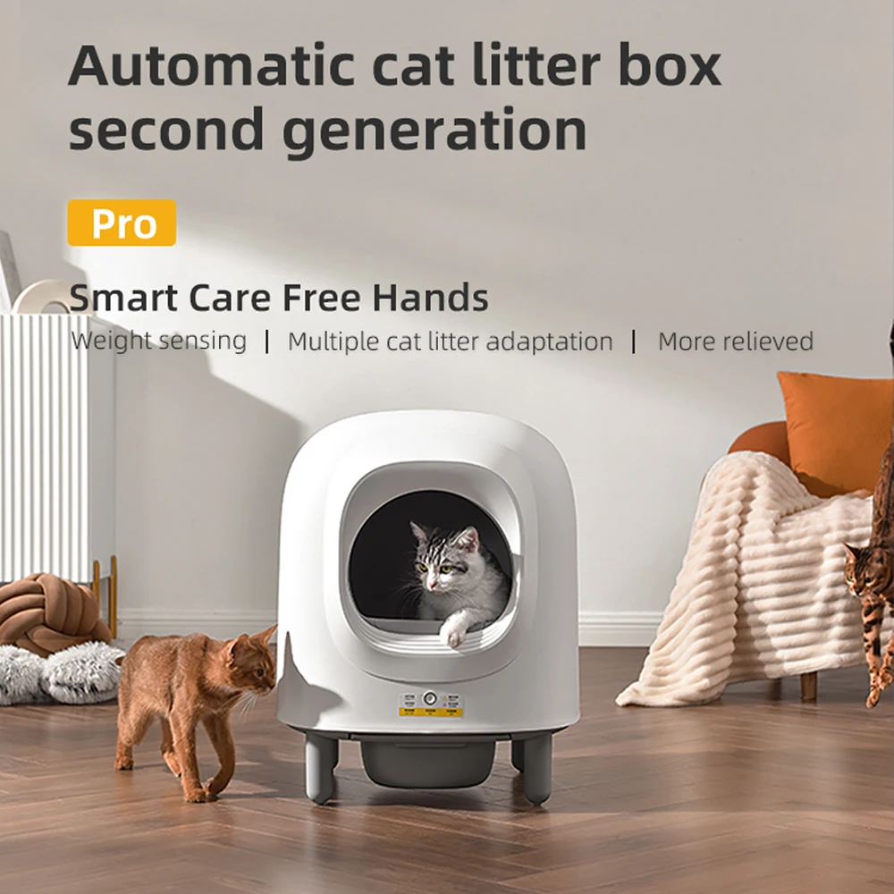 Petree 2.0 pro 2024 New 56L Automatic Smart Cat Litter Box Self ...