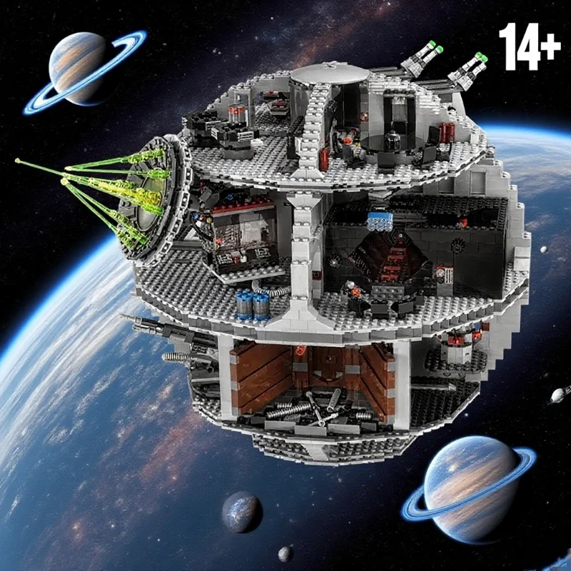 The ultimate weapon that can be assembled, the great Death Star model ...