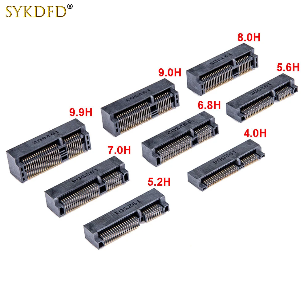 1PCS-MINI-PCIE-Msata-Connector-PCI-E-Socket-Slot-52P-Card-Holder-H4-0 ...