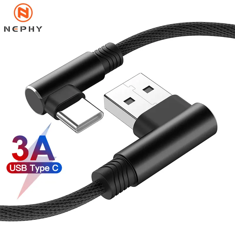 90-Degree-USB-Type-C-Fast-Charging-Cable-Right-Angle-USB-C-Charger ...