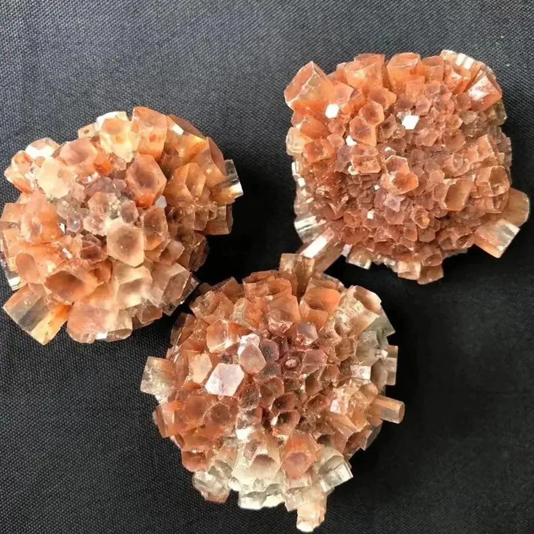 Natural Rare Orange Aragonite Quartz Mineral Crystal Nepheline Cluster ...
