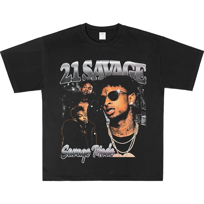 Hip-Hop-Style-T-Shirt-Rap-Singer-Graphic-Tops-Rapper-Star-T-Shirt-Print ...