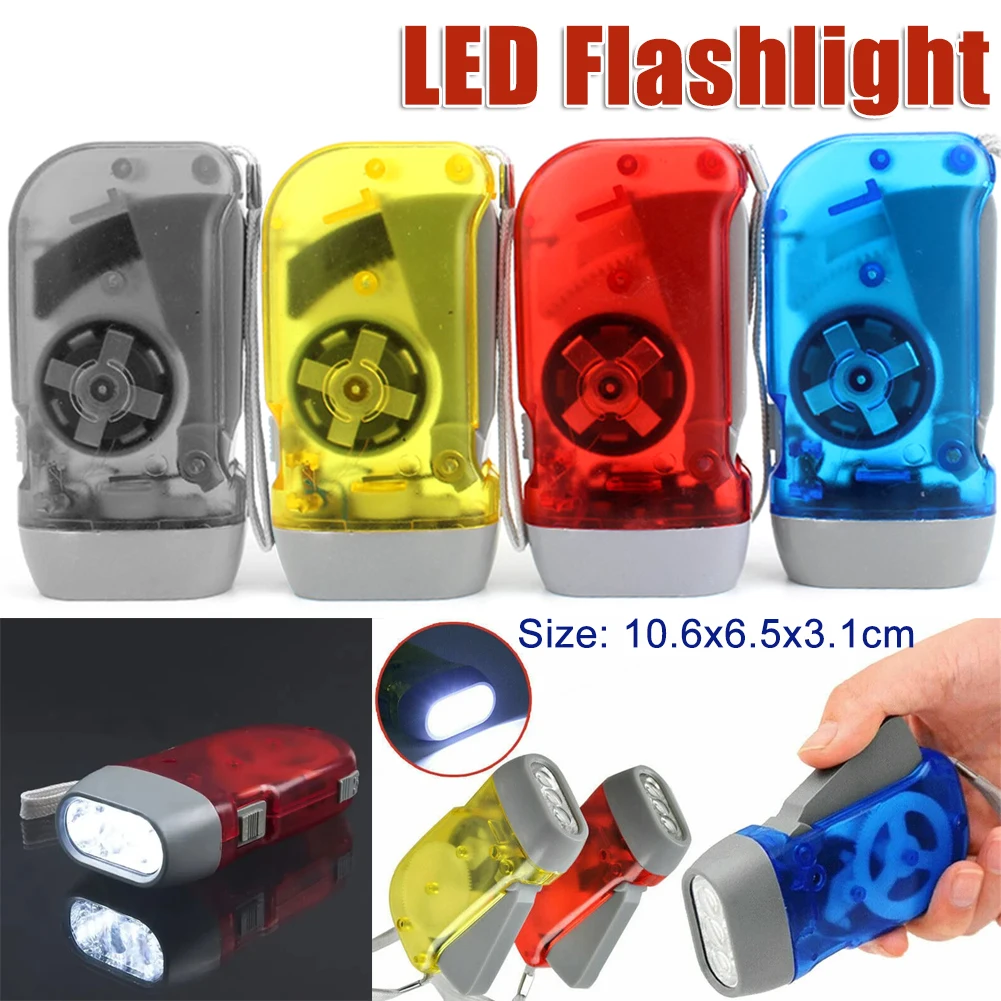LED-Hand-Pressing-Dynamo-Flashlight-Hand-Crank-Torch-Lamp-Light-for ...