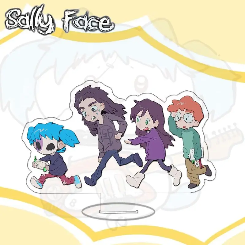 Sally Face Acrylic Stand Anime Action Figure Ornament Model Accessories ...