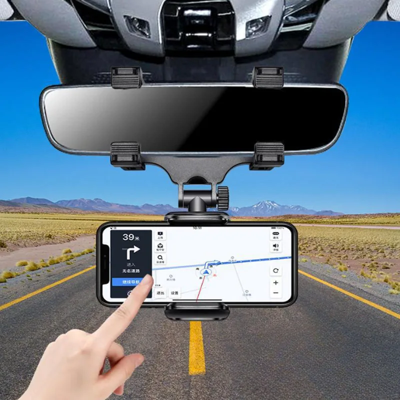 Universal-Car-Holder-Rearview-Mirror-Mount-Bracket-Navigation-GPS ...