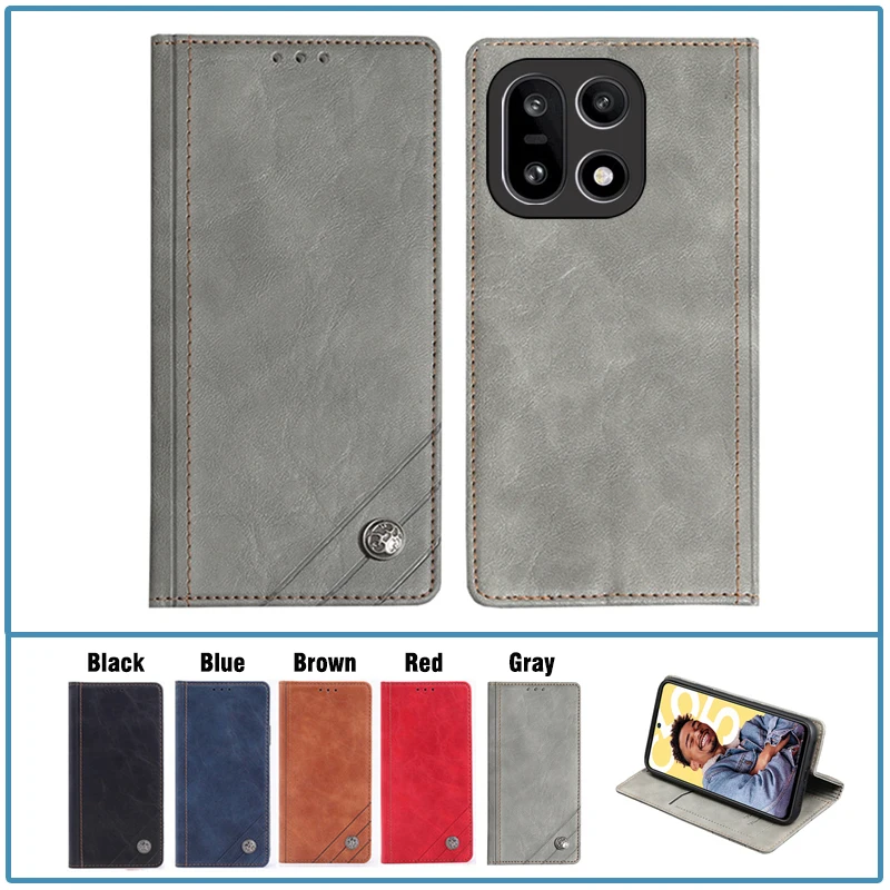 Flip Leather Case For OnePlus 15 15R Cover OnePlus 15 Case Phone Global ...