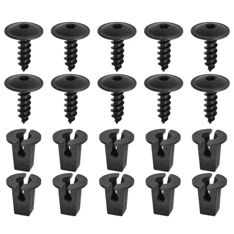 30-50-100Pcs-Car-Panel-Screws-Rivet-Door-Panel-Nails-Black-Screw-Car ...