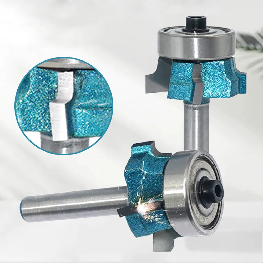 8mm Handle High Quality Woodworking Accessories 4-Edge Milling Cutter ...