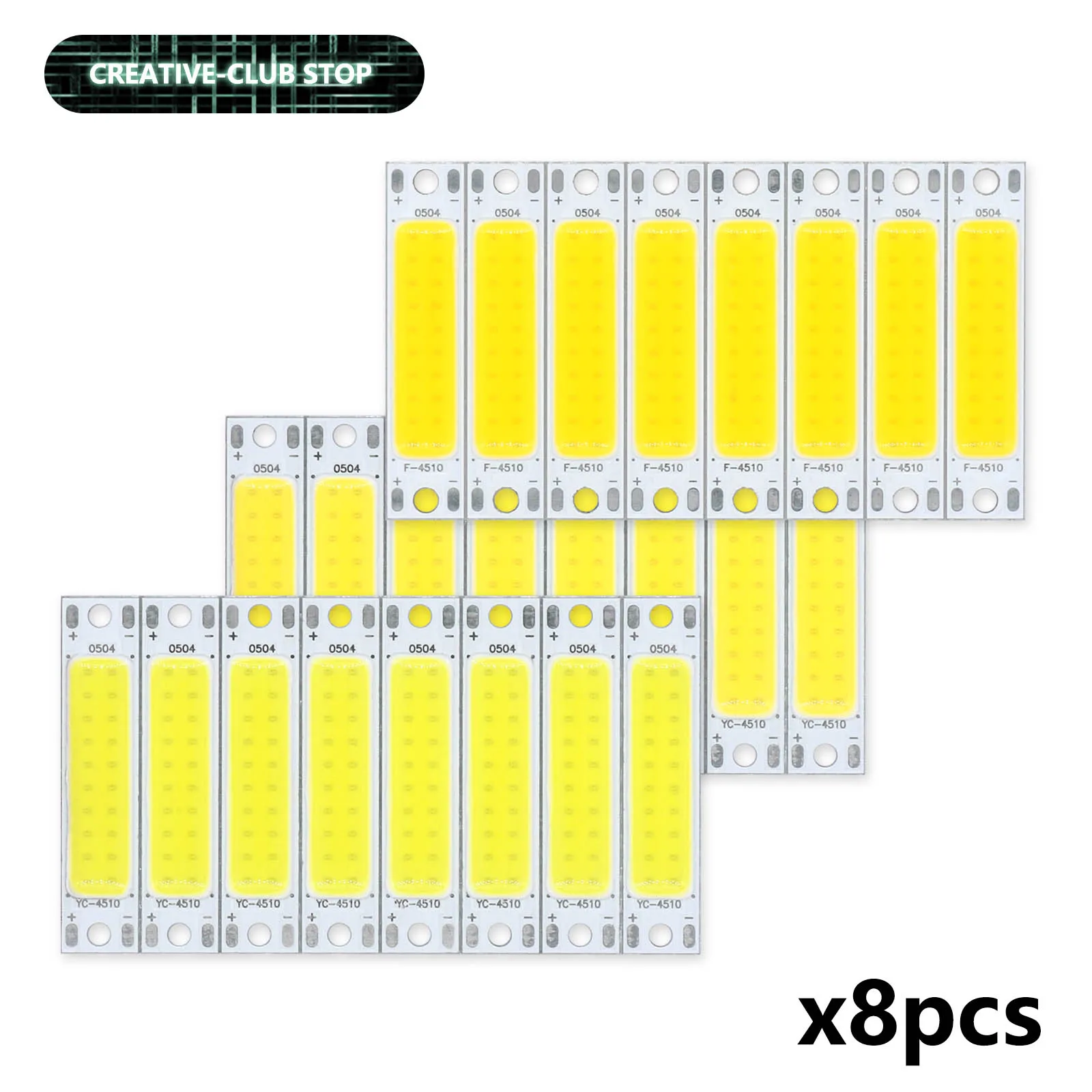 8pcs 5W 300mA LED Chip LED Bulb Strip Warm Neutral Cold White Yellow ...