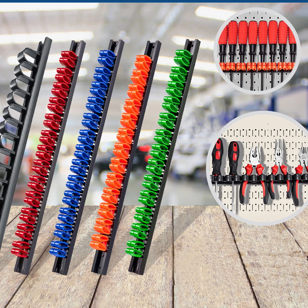 1Pcs-Plastic-Wrench-Screwdriver-Organizer-Rail-Rack-Storage-Holder ...