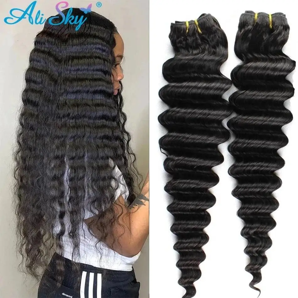 4 Malaysian Deep Wave Bundles | Deep Wave Human Hair Bundles ...