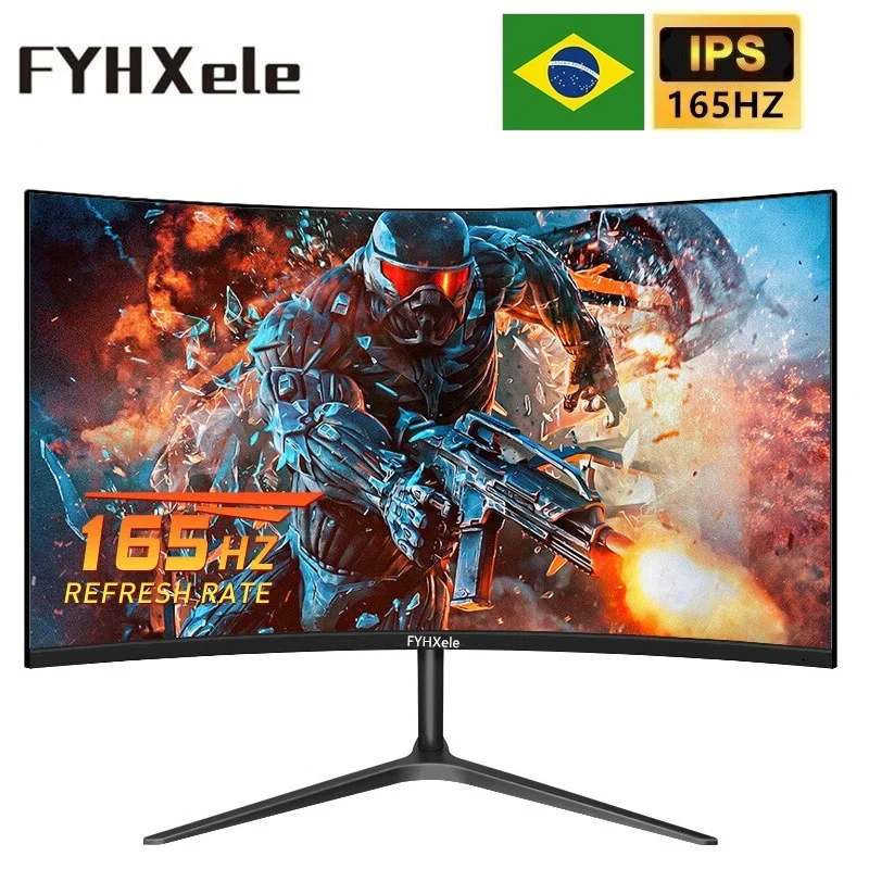 Monitor de jogos com ecrã LCD, 27 Polegada, 2K, 165Hz, 1MS, QHD, PC ...