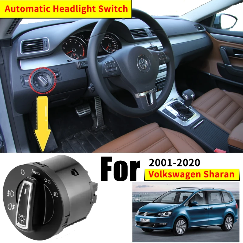 For Volkswagen VW Sharan 7M 7N 2001~2020 SEAT Alhambra Car Headlight ...