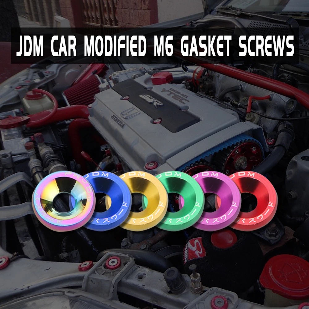 Hot-10pcs-Car-Modified-Hex-Fasteners-Fender-Washer-Bumper-Engine ...