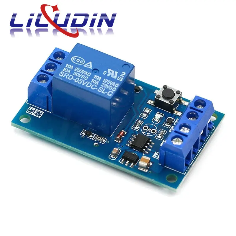 Bistable-Relay-Module-5V-12V-Single-Button-Relay-Module-One-Key-Car ...