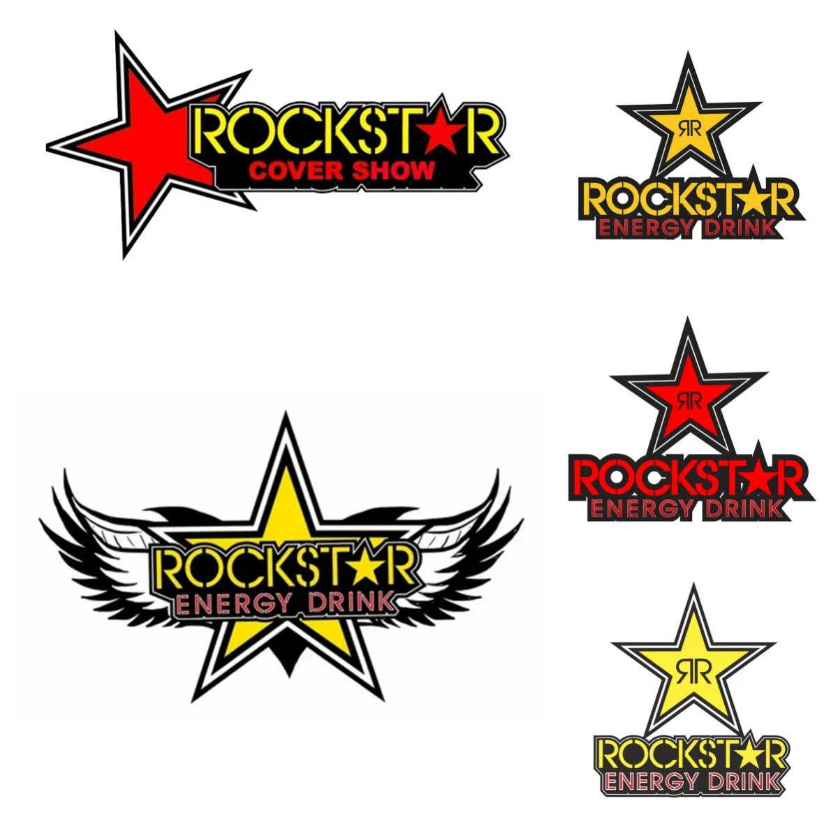 Creative Rock Star Energy Drink Car Stickers Personality Fashion Car ...