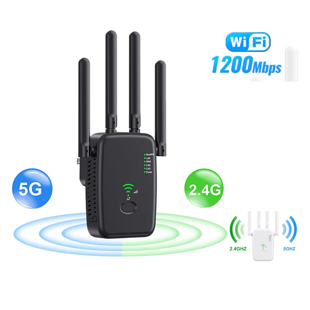 5 Ghz WiFi Extender Long Range Wireless WIFI Booster Network Wifi ...