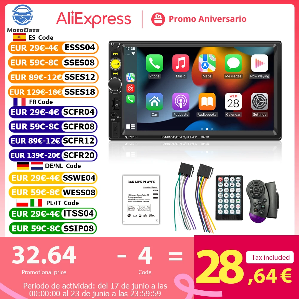 Touch-screen-car-radio-7-inch-MP5-Multimedia-player-FM-auxiliary-power ...