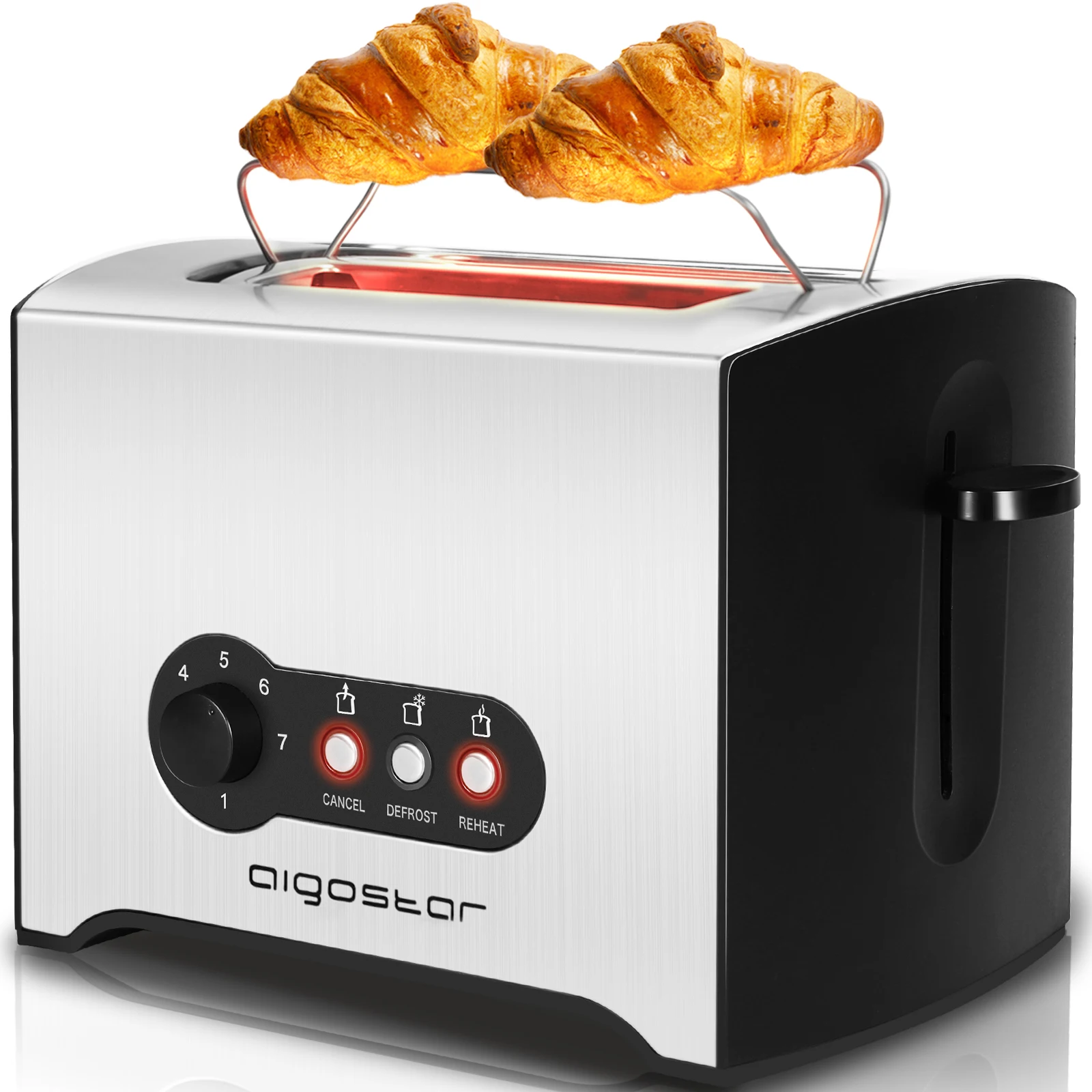 Aigostar-Mini-Sunshine-30ppx-stainless-steel-toaster-900W-with-2-extra ...